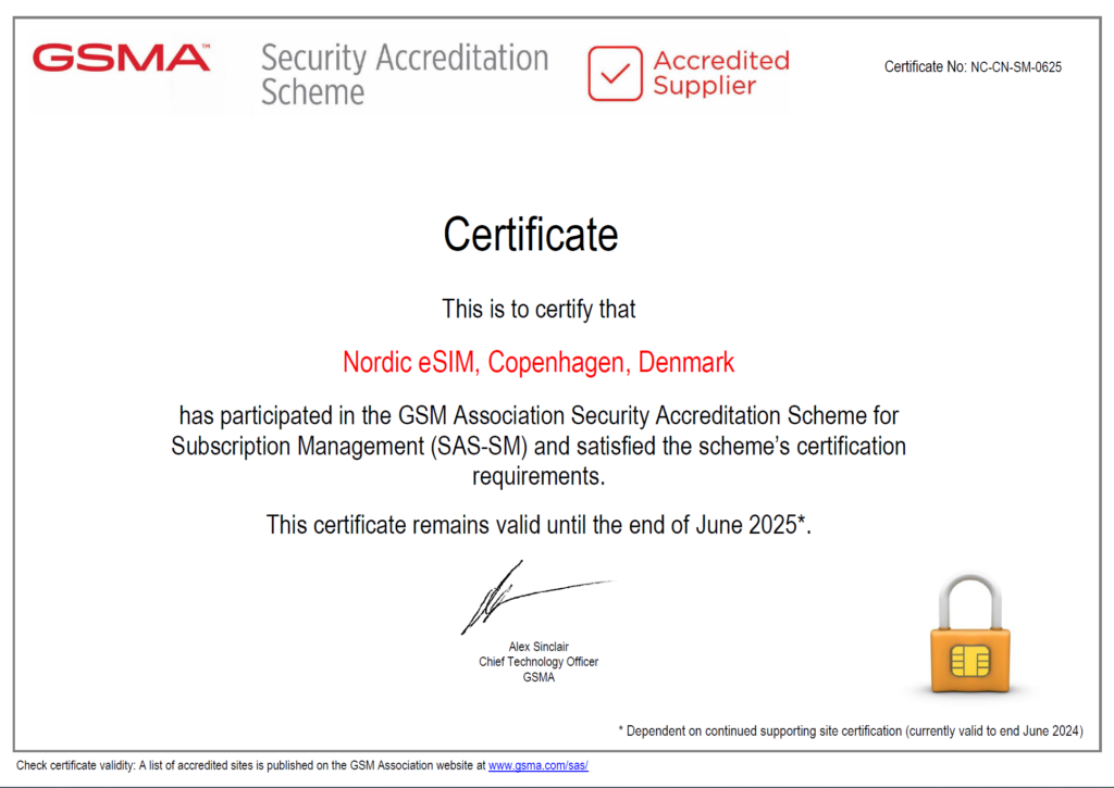 Secure and Certified Platform - Nordic eSIM
